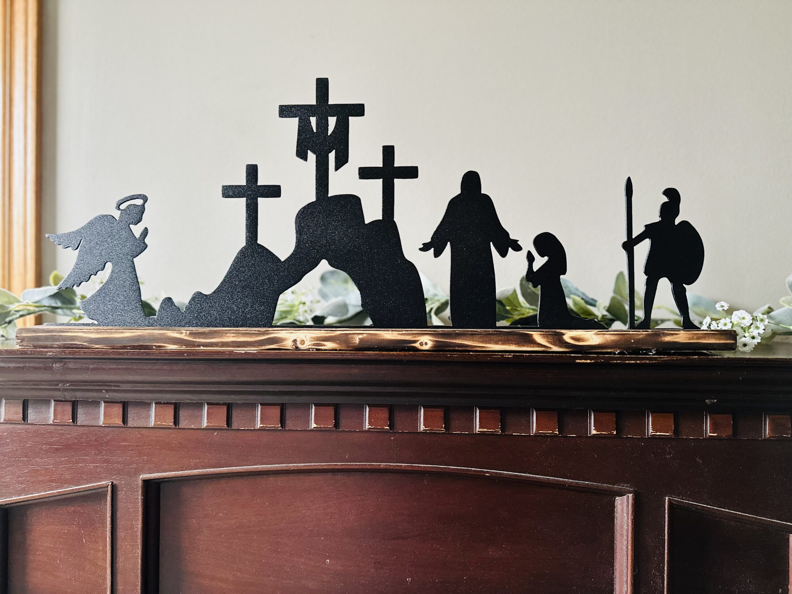 Resurrection Mantel Display | Modern Grey Displays